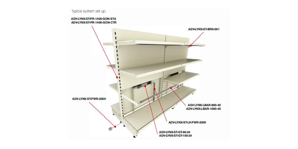 Steel gondola - Advance Lighting